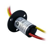 China F-WX22-3P30 22mm 3-Wire 30A High Current Flange Slip Ring with 150rpm Rotation Speed for sale