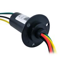 China 4 Way 30A High Power Slip Ring Cap Type Conductive Slip Ring Integrated Flange Structure for sale