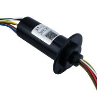 China 8 Wire 10A Flange Slip Ring 30mm OD 360 Degree Rotation Low Torque Wear Resistant for sale