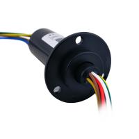 China 8 Wire 10A Flange Slip Ring 30mm OD 360 Degree Rotation Low Torque Wear Resistant for sale