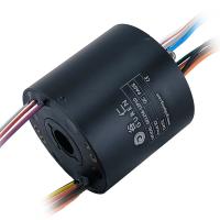China 12.7mm ID 56mm OD Hollow Conductive Slip Ring 12 Channels 440V for Automation Equipment for sale