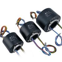 China 12.7mm Center Hole 24-Circuit Conductive Slip Ring - 250rpm Speed, 56mm Outer Diameter for sale
