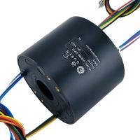 China 12 Channel Through Bore Slip Ring 25.4mm ID IP51 Aluminum Alloy for Industrial Automation for sale
