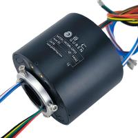 China 12 Channels IP51 Through Bore Electrical Slip Ring Aluminum Alloy Shell for sale