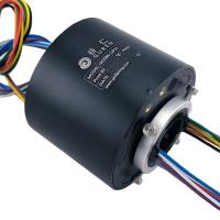 China 12 Channel Through Bore Slip Ring 25.4mm ID IP51 Aluminum Alloy for Industrial Automation for sale