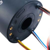 China 25.4mm Hollow Electrical Through Hole Slip Ring 18 Channels Signal Transmission 0-250 RPM IP51 Rating for sale