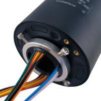 China 25.4mm Hollow Electrical Through Hole Slip Ring 18 Channels Signal Transmission 0-250 RPM IP51 Rating for sale