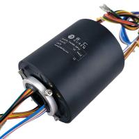 China 25.4mm Hollow Electrical Through Hole Slip Ring 18 Channels Signal Transmission 0-250 RPM IP51 Rating for sale