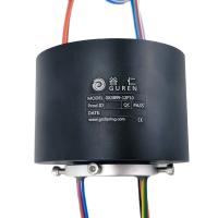 China 38.1mm Through Bore Slip Ring 12-Way Electrical Rotary Connector 99mm OD IP51 Rated 0-250 RPM for sale