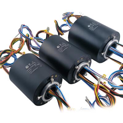 China 50mm Large Aperture Electrical Slip Ring with 6 Circuits, 0-250 RPM Speed, IP51 Rated for Industrial Automation for sale