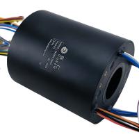 China 38.1mm ID 99mm OD Hollow Slip Ring 24 Channels 250 RPM Rotating Electrical Connector for sale