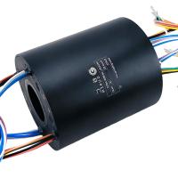 China 38.1mm ID 99mm OD Hollow Slip Ring 24 Channels 250 RPM Rotating Electrical Connector for sale