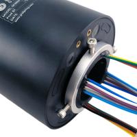 China 38.1mm ID 99mm OD Hollow Slip Ring 24 Channels 250 RPM Rotating Electrical Connector for sale