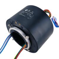 China 50mm ID 119mm OD Hollow Through Bore Electrical Slip Ring with 12 Channels, IP51 Rating, 250 RPM Speed for sale