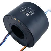 China 50mm ID 119mm OD Hollow Through Bore Electrical Slip Ring with 12 Channels, IP51 Rating, 250 RPM Speed for sale