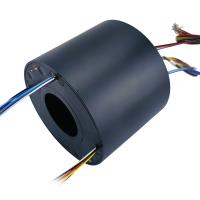 China 50mm Hollow Through Hole Slip Ring with 18 Circuits for Wind Power Generation - 119mm OD, 250 RPM Speed for sale