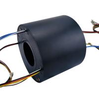 China 50mm Hollow Through Hole Slip Ring with 18 Circuits for Wind Power Generation - 119mm OD, 250 RPM Speed for sale