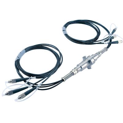 China IP54 3-Way Fiber Optic Slip Ring with ±50nm Broadband and 300rpm Speed for Rotating Applications for sale