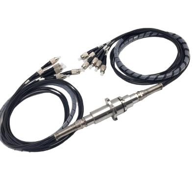 China 6 Channel Optical Slip Ring with ≤1.5dB Insertion Loss Fluctuation and 0-300rpm Speed for Fiber Optic Signal Transmission for sale