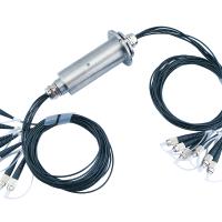 China 38mm Diameter Fiber Optic Slip Ring with 7 Channels, ≤4.0dB Insertion Loss, and >100 Million Revolutions Lifespan for sale
