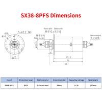 China SX38-8PFS IP68 Waterproof Slip Ring for 5-Meter Underwater Use with 0-24V Rating and 4-Channel Signal Transmission for sale