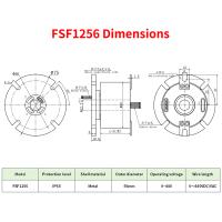 China IP65 Micro Flange Watertight Slip Ring with 12.7mm Center Hole and 56mm Outer Diameter for Industrial Applications for sale