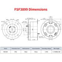 China IP65 Flange Waterproof Slip Ring with 38.1mm Center Hole and 440V Rating for Industrial Rotating Systems for sale