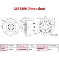 China GSF3899 High Speed Slip Ring with 38.1mm Aperture and 8000rpm Speed for Industrial Equipment for sale