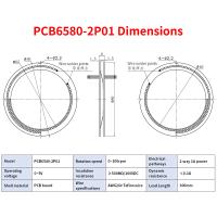 China 65mm PCB Slip Ring 5V 2 Channels 1A for Precision Rotating Parts with 80mm Outer Diameter and 100RPM Speed for sale