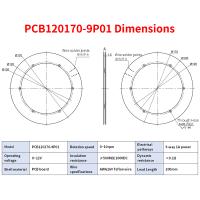 China 120mm Aperture Pancake PCB Slip Ring - 9-Way 1A Current, 10 RPM Speed, 6mm Thickness for Industrial Automation for sale
