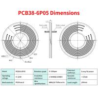 China 38.1mm PCB Pancake Slip Ring with 6mm Thickness and 6-Way 5A Electrical Pathways for Industrial Automation for sale
