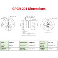 China Dual Channel Microwave RF Slip Ring DC-4.5GHz SMA-F Interface 56.2mm Length IP60 Rated for sale