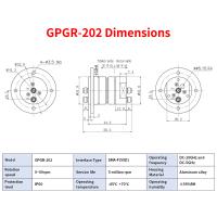China SMA-F Interface Dual Channel High Frequency Slip Ring - DC-18GHz/5GHz, 56.2mm Length, IP60 Rated for sale