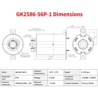 China GK2586-56P-1 Gigabit Ethernet Slip Ring with 250rpm Speed and IP51 Protection for Industrial Automation for sale