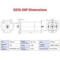 China 55mm OD Flanged Gigabit Ethernet Rotary Joint with 1000M Bandwidth and 100 RPM Speed for Encoder Signals for sale