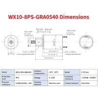 China 10mm OD Micro Ethernet Cap-Type Slip Ring with 100M Bandwidth and 50rpm Speed for Industrial Automation for sale