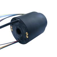 China 5A 5-Way 3-Signal Through Bore Slip Ring 12.7mm ID 56mm OD 200 RPM for sale
