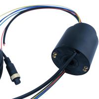 China 5A 5-Way 3-Signal Through Bore Slip Ring 12.7mm ID 56mm OD 200 RPM for sale