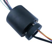 China 5A 5-Way 3-Signal Through Bore Slip Ring 12.7mm ID 56mm OD 200 RPM for sale