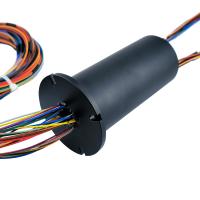 China 36 Way 5A Slip Ring 56mm OD Flange Mount Aluminum Alloy Housing Precious Metal Contact for sale