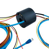 China 3-Way 20A Circuit and Gigabit Ethernet Combination Slip Ring for 10 rpm Industrial Use for sale