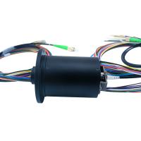 China 56mm OD Fiber-Optic Electrical Combination Slip Ring with 18 Circuits and 840nm Wavelength for 380V Applications for sale