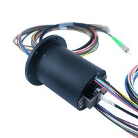 China 56mm OD Fiber-Optic Electrical Combination Slip Ring with 18 Circuits and 840nm Wavelength for 380V Applications for sale