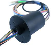 China 56mm OD Fiber-Optic Electrical Combination Slip Ring with 18 Circuits and 840nm Wavelength for 380V Applications for sale