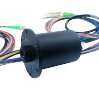 China 56mm OD Fiber-Optic Electrical Combination Slip Ring with 18 Circuits and 840nm Wavelength for 380V Applications for sale