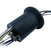 China 56mm OD Fiber-Optic Electrical Combination Slip Ring with 18 Circuits and 840nm Wavelength for 380V Applications for sale