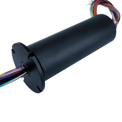China 58 Way Flange Slip Ring 8x5A 50x2A 250rpm Aluminum Alloy IP51 for sale
