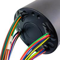 China 58 Way Flange Slip Ring 8x5A 50x2A 250rpm Aluminum Alloy IP51 for sale