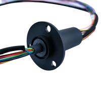 China 22mm OD USB 2.0 27-Way Slip Ring Flange Mount 150 rpm 2 Million Cycles for sale