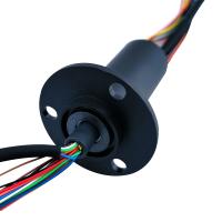 China 22mm OD USB 2.0 27-Way Slip Ring Flange Mount 150 rpm 2 Million Cycles for sale